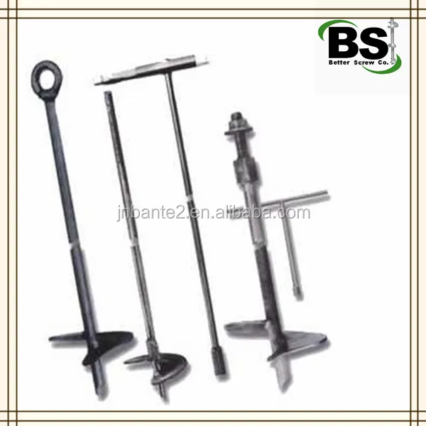 Solid Foundation Square Shaft Helical Piers - Buy Helical Piers,Helical ...