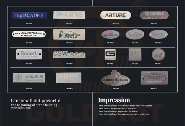 Self Adhesive Metal Plate For Outdoor Products Aluminum Sticker ...