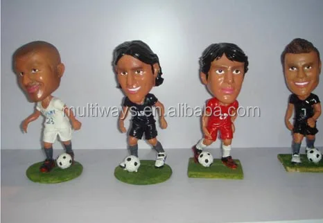 Football Player Figure Toys Big Head Sports Player Miniatures - Buy Big ...