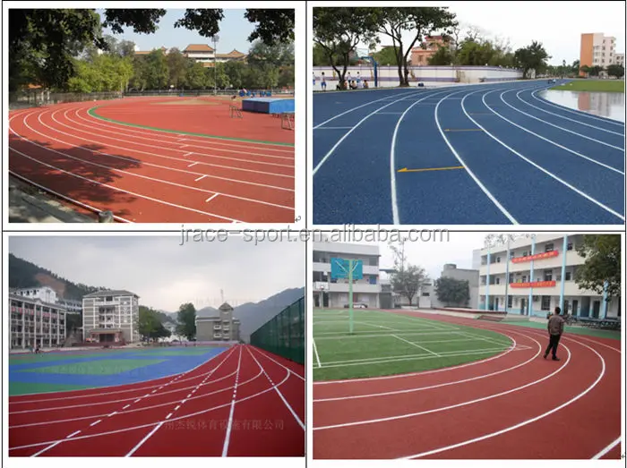 400 Meters 8 Lanes Synthetic Rubber Running Track - IAAF Certified ...