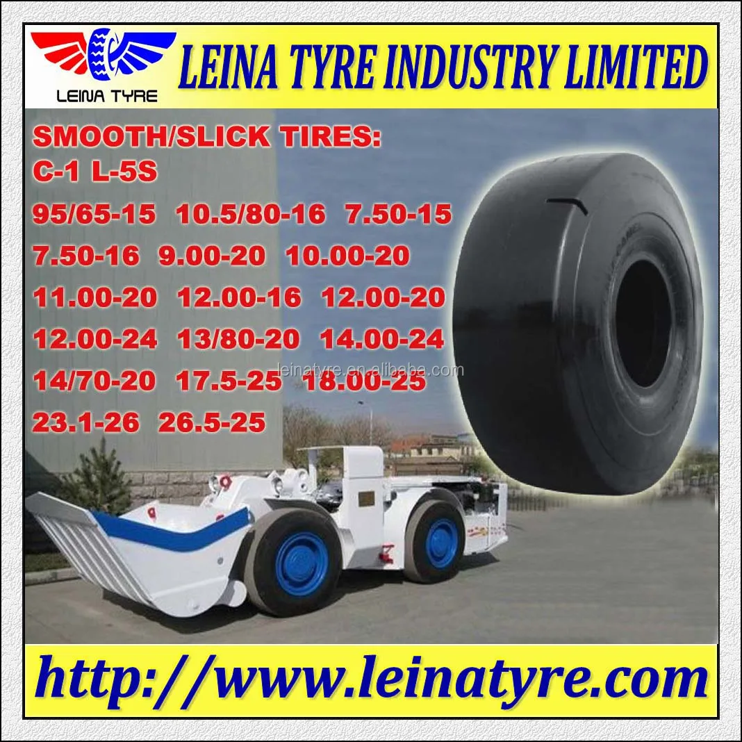 Durable Smooth Slick Tyres for Heavy Equipment - 11.00-20