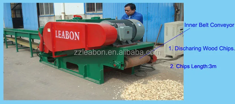 CE Mobile Electric Log Chips Wood Chips Making Machine