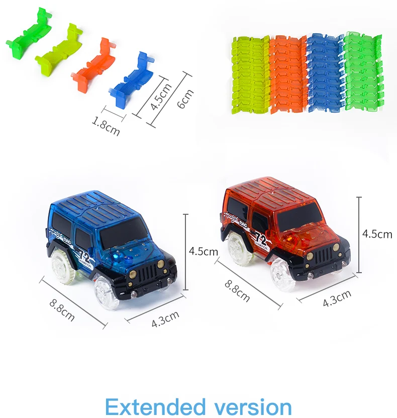 Free Shipping Tongli Plastic Electric Flexible Slotted Track Car ...