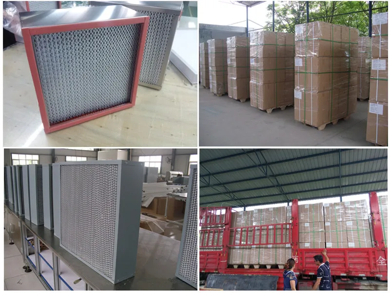 Box HEPA Medical Air Filter 610-610-292 Mm H14 Efficiency