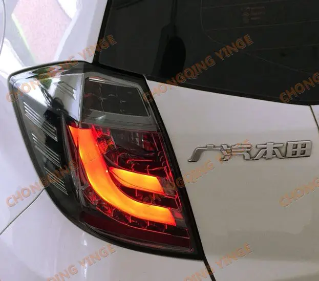 For Honda Fit Jazz Led Tail Lamp Hatchback 2008-2010 Smoke Black Type - Buy Fit Hatchback Led ...