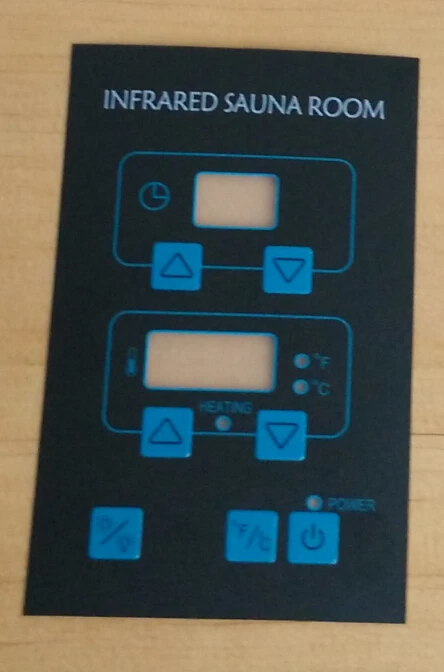 Infrared Sauna Control Panel - Solid Wood & Computerized