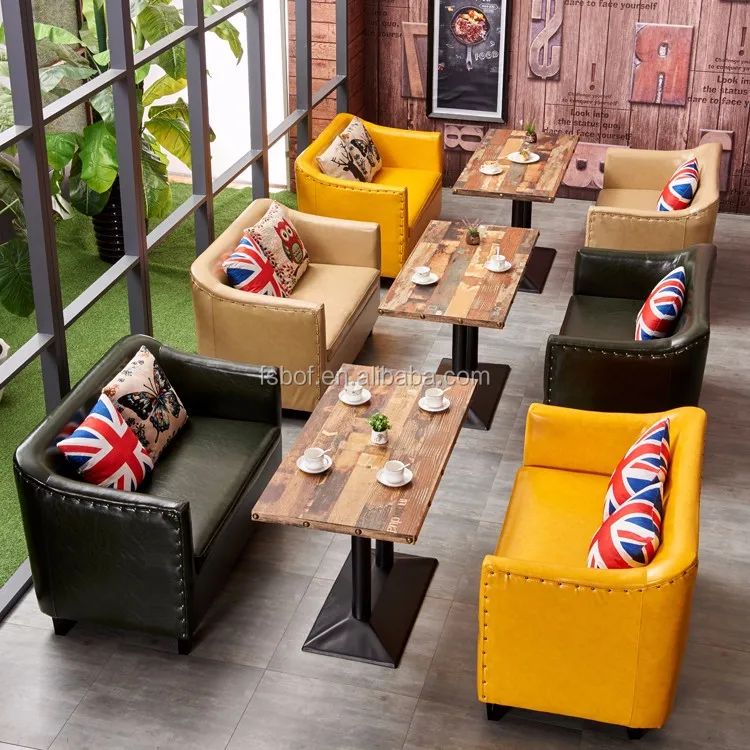 Wholesale Sofa Booth Seating For Cafe Shop Customized Commercial ...