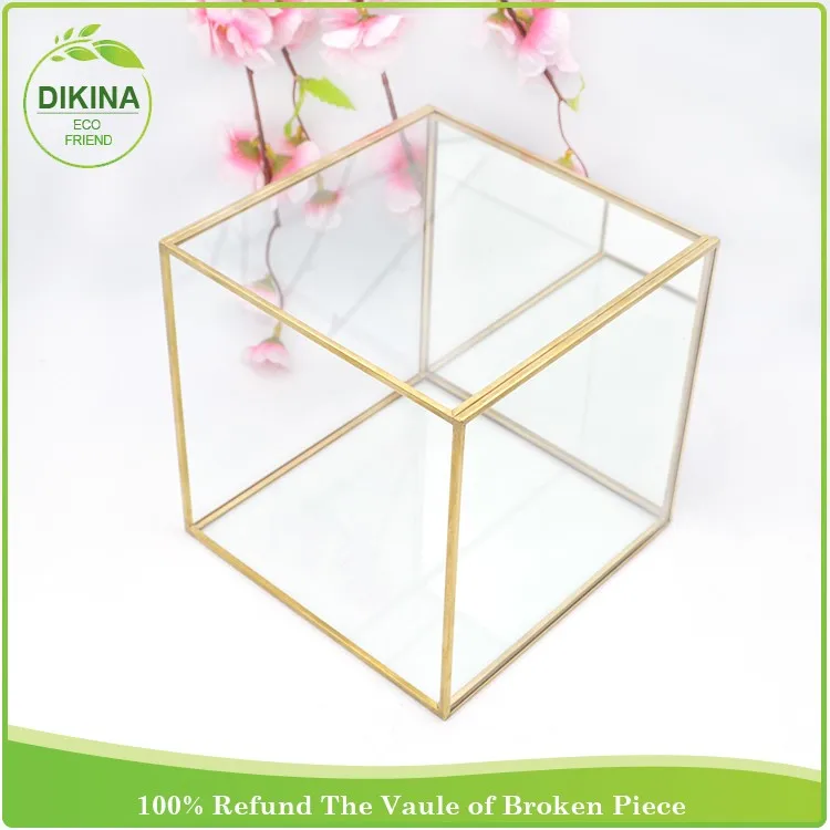 Metal Cube Frame Shadow Counter Display For Cosmetics,Geometric Money ...