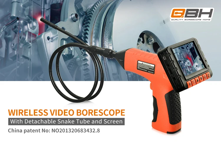 20 Meter Borescope Inspection Camera,2.4hz Wireless Video Industrial ...