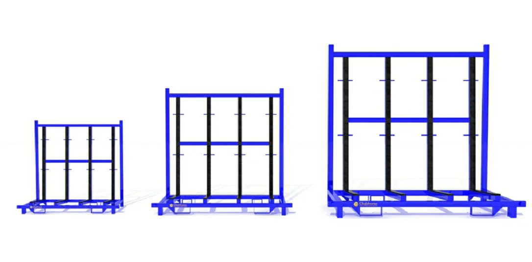 Glass L Rack - Durable Transport Racks for Industrial Use