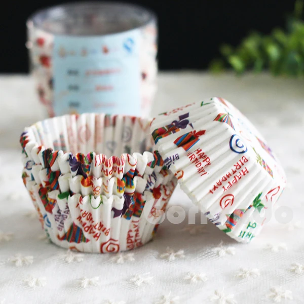 Custom Colourful Cupcake Wrapper Printing Baking Paper Cup Cake Cases ...