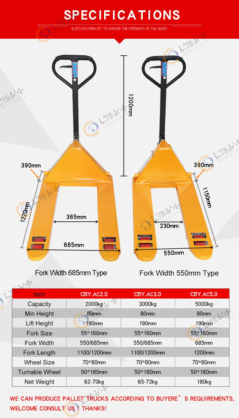 High Hand Pallet Truck Trolley Warehouse Hydraulic Hand Lifter - Buy 2. ...