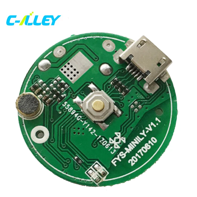 Round Mini Bluetooth Speaker Circuit Board Development And Design Audio ...