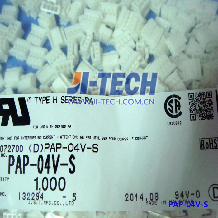 2.0mm Pitch 4 Pin Pa Series Connector Pap-04v-s Housing Wire To Board Jst Connector - Buy Jst ...