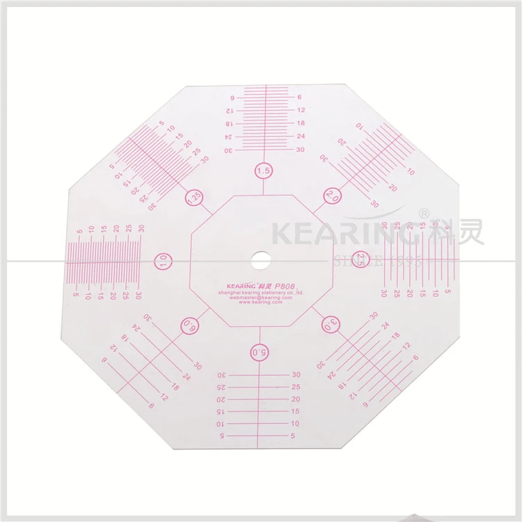 Kearing Brand Large Transparent Flexible Curve Metric Pattern Master ...
