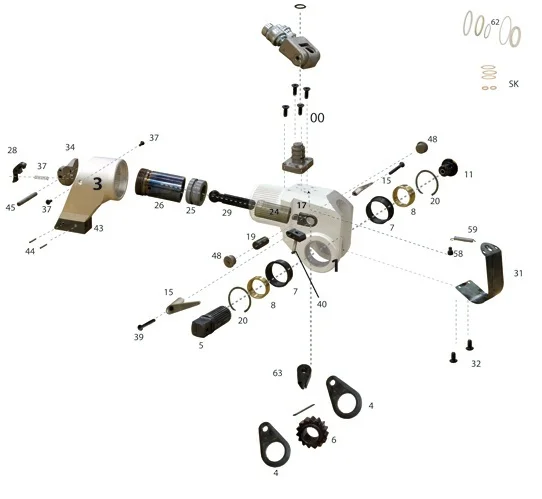 Hydraulic Impact Torque Wrench for M30, M33, M36, M42 Bolts