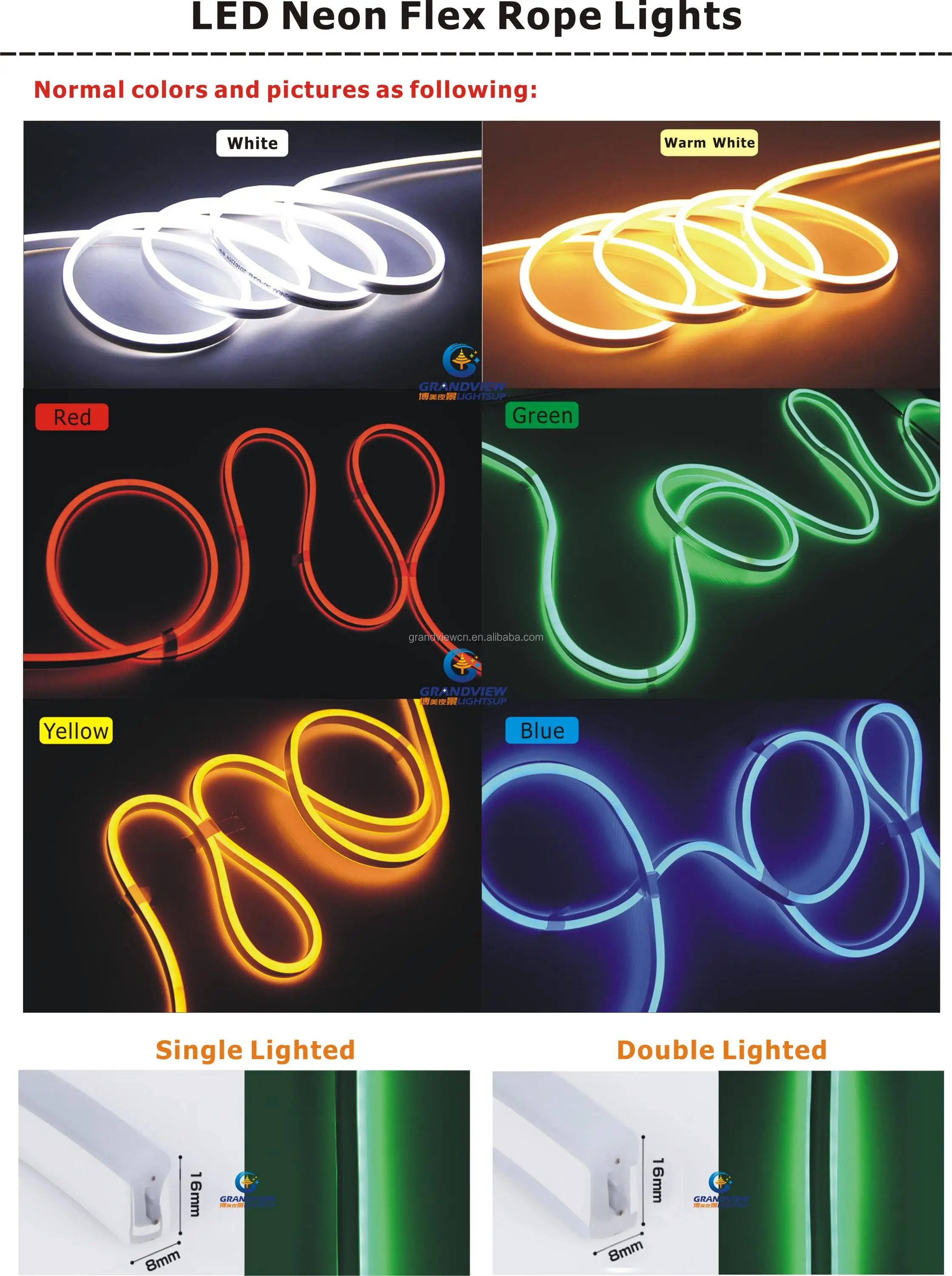 2018 Hot Outdoor 8*16mm 12v 24v Flexible Silicon Rubber Led Neon Strip ...