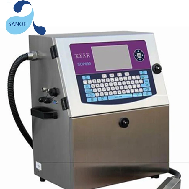 Ink Jet Expire Date Bar Code Printer Machine For Pet Bottle Capping ...