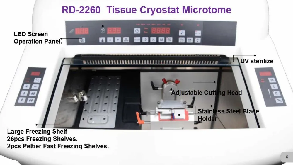 Histopathology Equipments Section Frozen Microtome Cryostat Microtome ...
