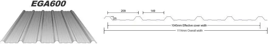 EGA 600 /500 Roofing Sheet Roll Forming Making Machine Popular in ...