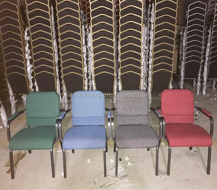 High Quality Stacking Upholstered Pastor Church Chair With Armrest ...