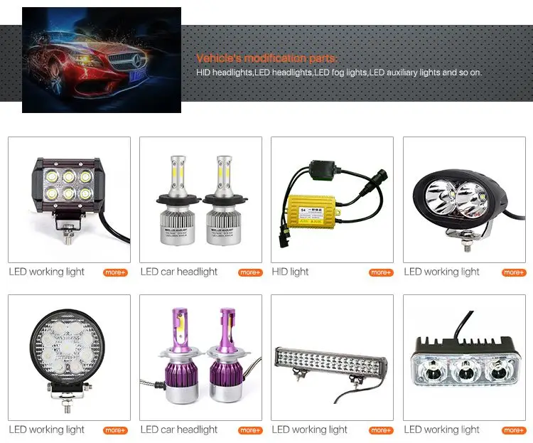 High Power CSP 3570 LED Headlight Bulbs for Car H13 H7 H11