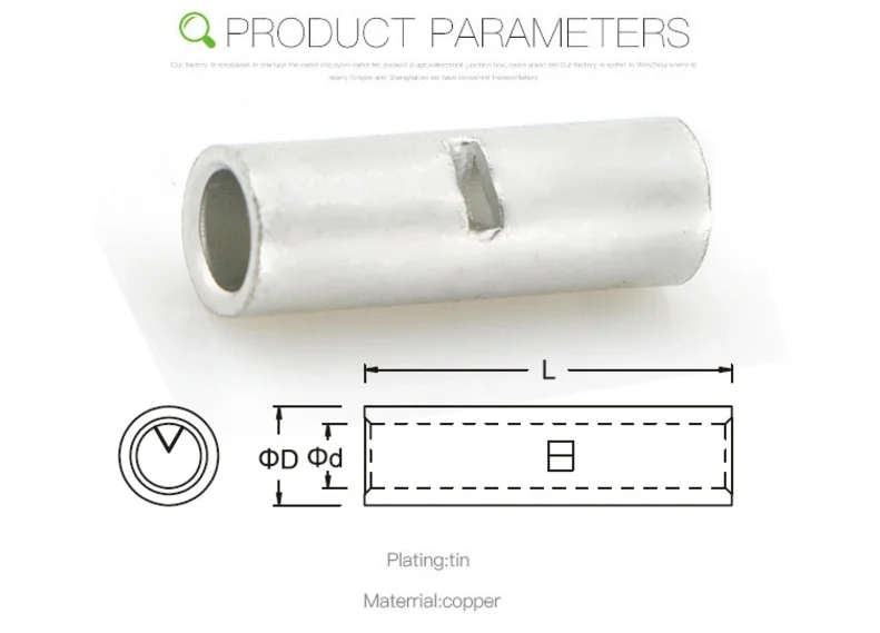 Bnt Two-way Butt Splice Connector For Standard Barrel For Use With ...