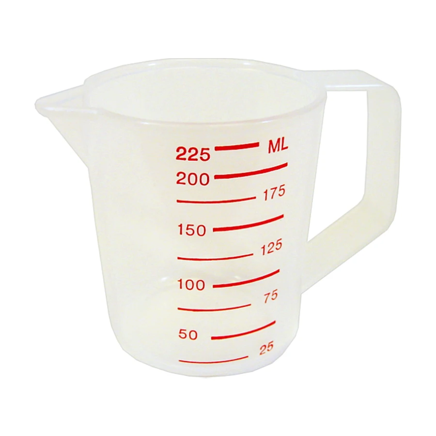 50ml Minimum Unit 2 Sides Capacity Markings Small Plastic Measuring Cup ...