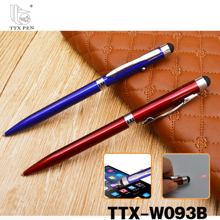 Stylus Metal Pen With Led Light Capacitance Pen Laser Pointer Stylus ...