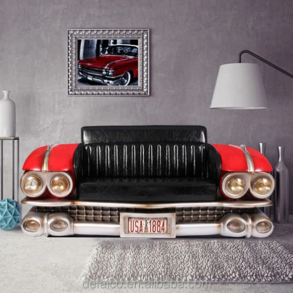 Red Black Race Car Sofa Children Furniture Microfiber New - Buy Red ...