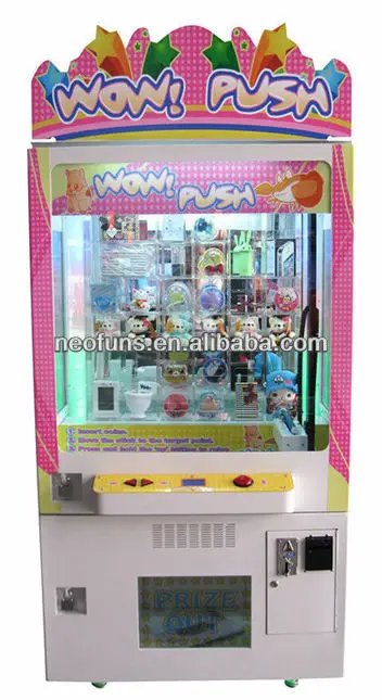 Push Me Out Prize Vending Machine / Plush Toy Catch Game Machine - Buy ...
