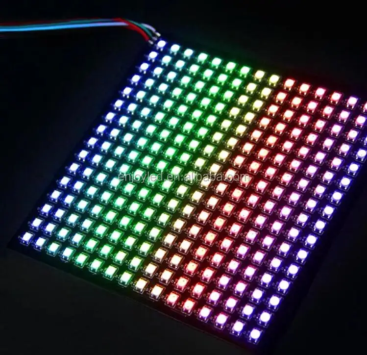 WS2812B RGB LED Digital Flexible Panel Light - Addressable Matrix for ...