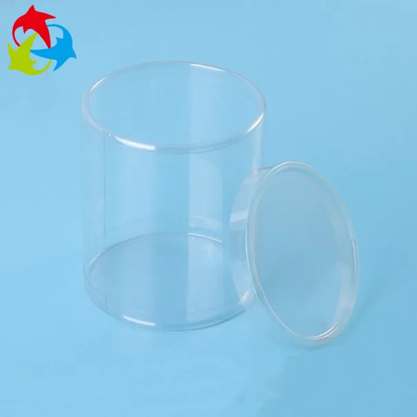 Custom Clear Round Candy Plastic Cylinder Packaging