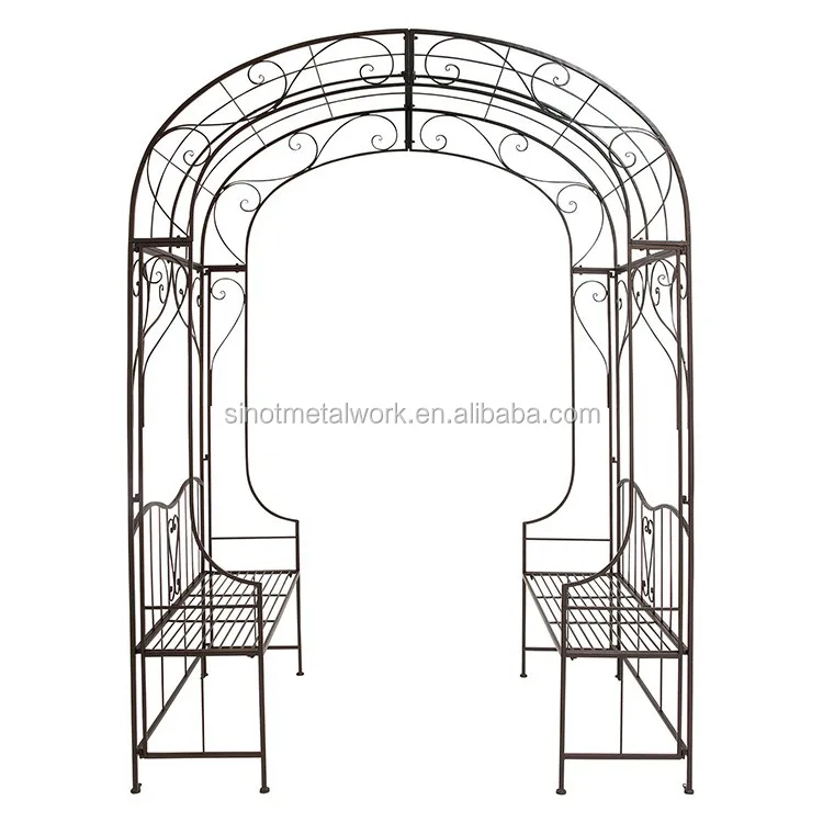Chinese Decorative Wrought Iron Garden Arch Design In Hebei Metal ...