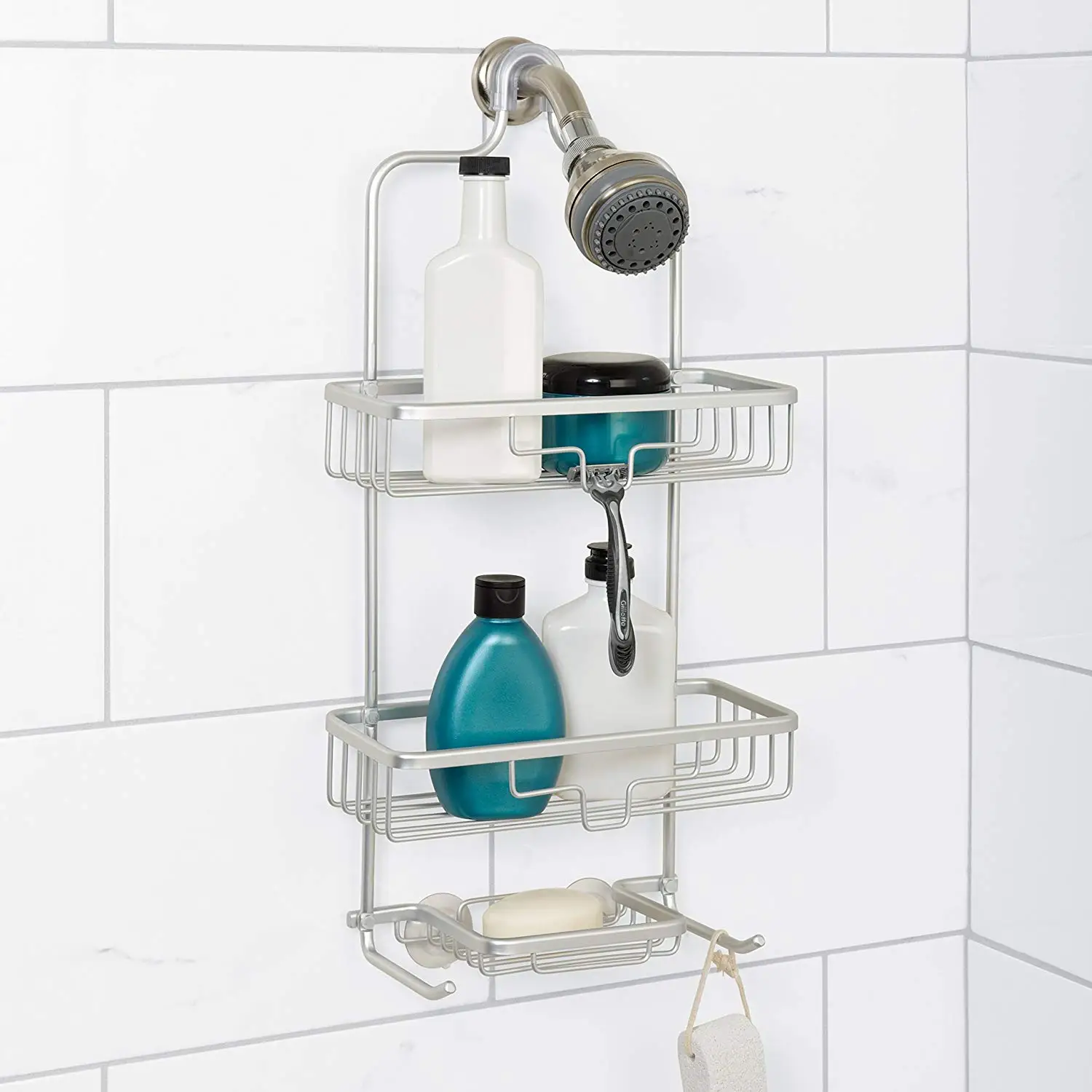 Bathroom Hanging 3 Tier Wire Shower Caddy for Shampoo Storage| Alibaba.com
