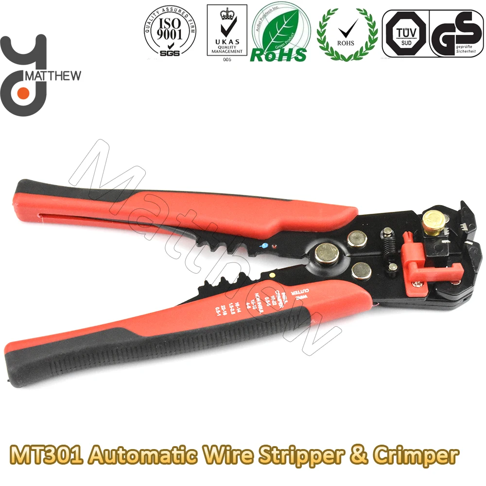 Automatic Adjustable 8" Insulation Wire Stripper Cutter Crimper Cable ...