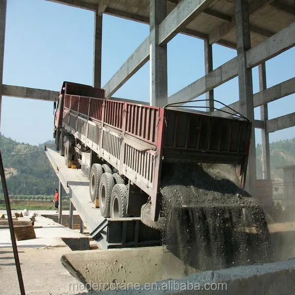 Container Unloading Dumper Container Discharge Dumper Truck Dumper ...