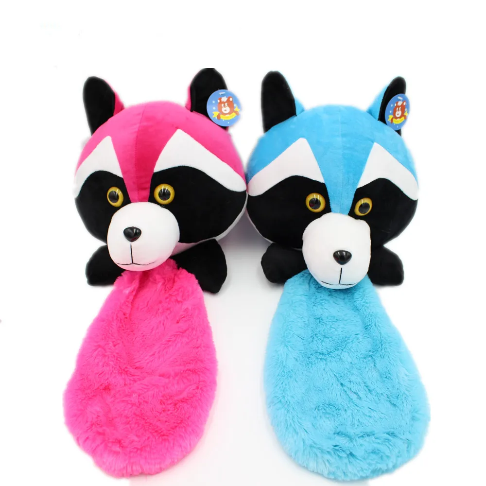 Hot Sale Multi Color Plush Raccoon Keychain Stuffed Animal Toys For ...