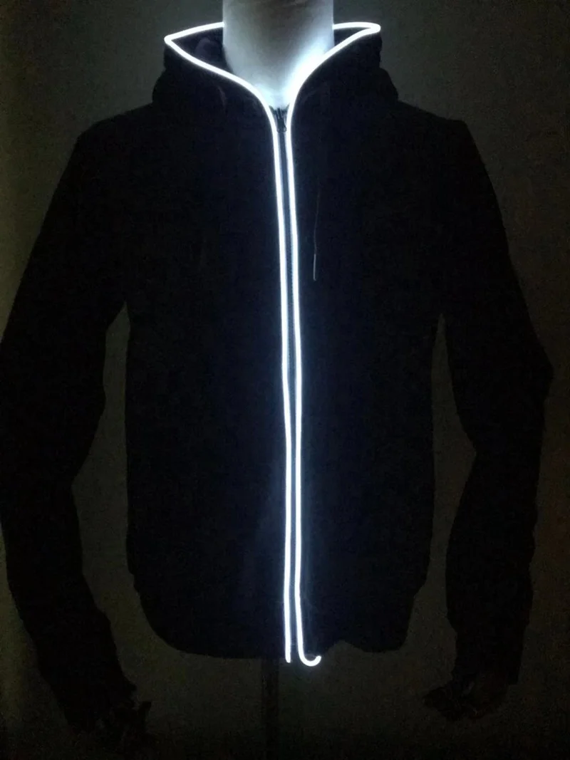 Light up El Wire Hoodie - Perfect for Kids & Adults