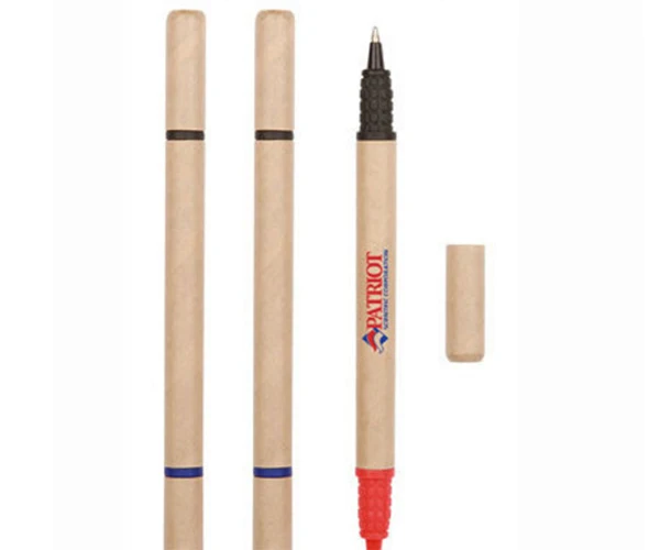 Eco Friendly Biodegradable Kraft Carton Pen Promotional Cheap Recycled ...