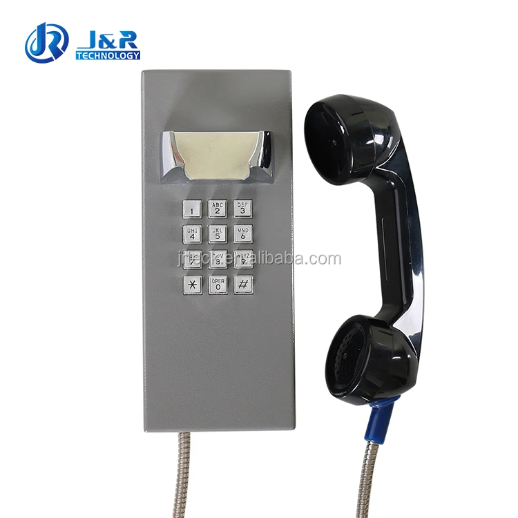 Rugged Handset with Armored Cord for public telephone, inmate telephone ...