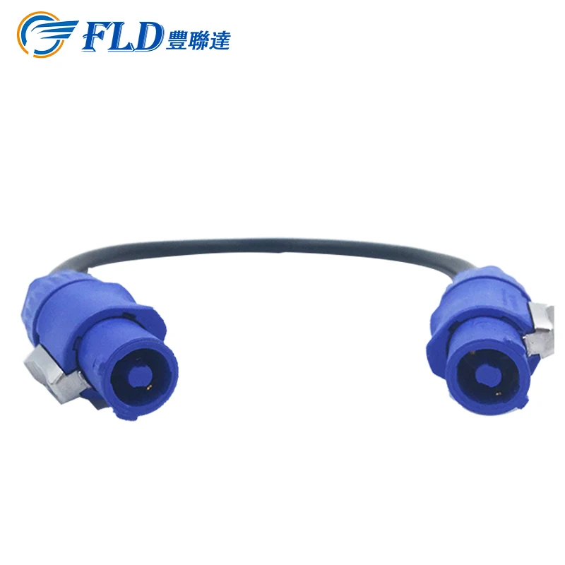 Certificated Waterproof Ip65 Blue Powercon Plug Connection Black Line ...