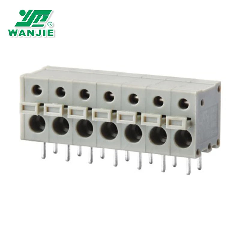 Pcb Screwless Terminal Block Pitch 5.0mm 90 Degree Wj211r-5.0 - Buy ...