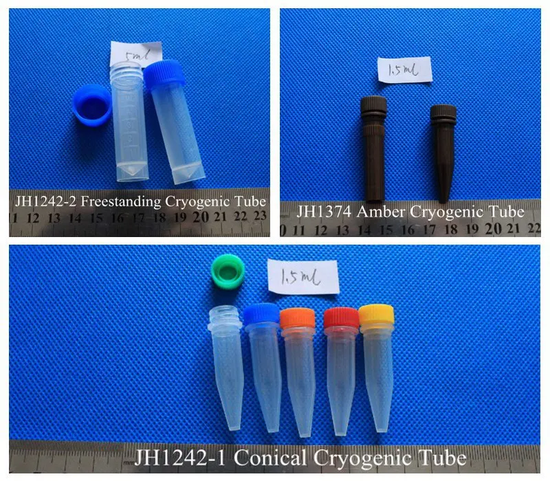 0.5ml 1.5ml Plastic Conical Cryogenic Tube Cryogenic Vial Cryo Vial ...