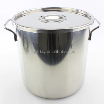 Stainless Steel 30 Gallon Stock Pot With Lid Steel Barrel Large Stock ...