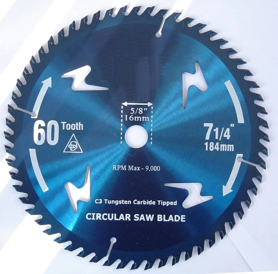 7 Inch 60T TCG Professional TCT Saw Blade for Cutting Aluminum Metal
