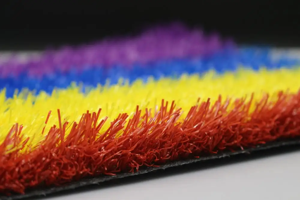 Purple Artificial Grass For Shows Colorful Synthetic Turf For School ...