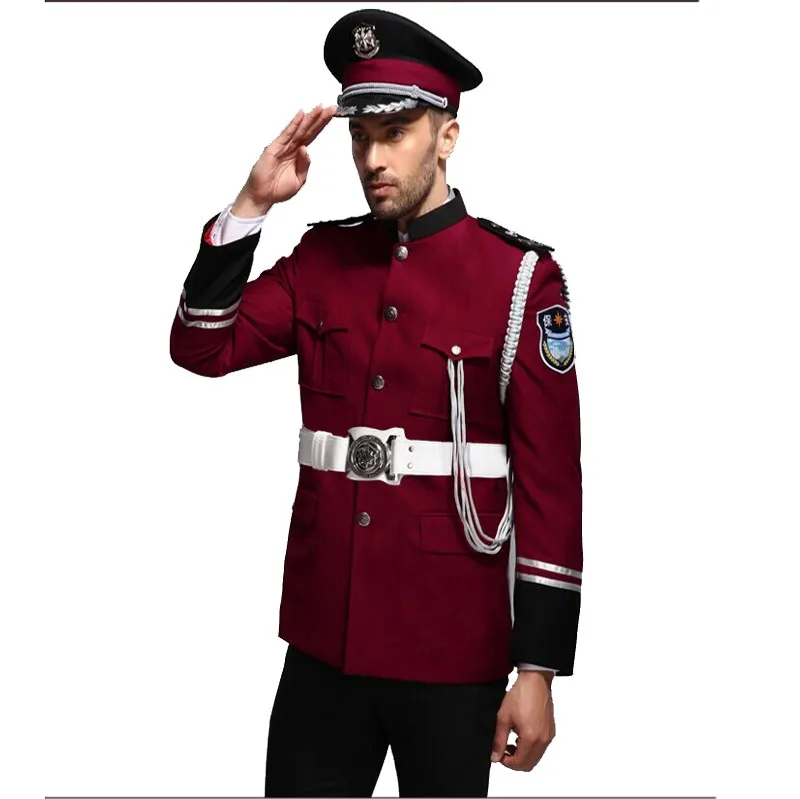 Uniforme De Protección De Seguridad De Diseño Rojo Burdeos,Uniforme De ...