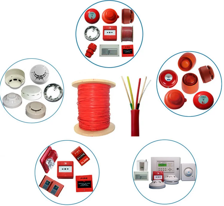 Low Smoke Fire Alarm Cable 0.5mm2 Fire Resistant Cable - Buy 0.5mm2 ...