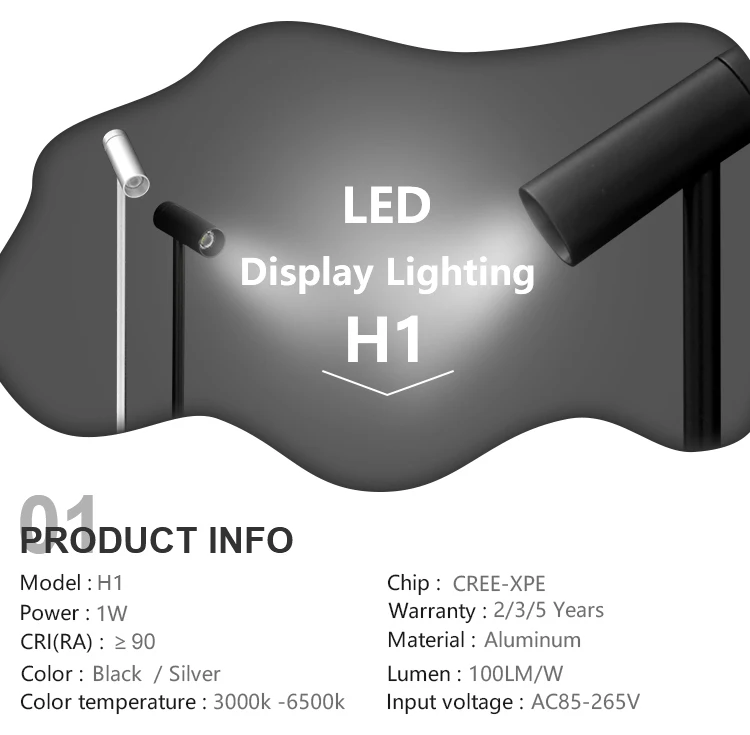 Wholesale Ce Rohs Certified 220v 1w Jewelry LED Display Case Spotlight ...